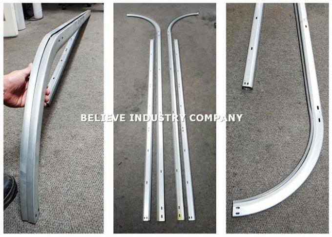 2 3 Garage Door Guide Rail Roll Former Plc Controlled With Bending